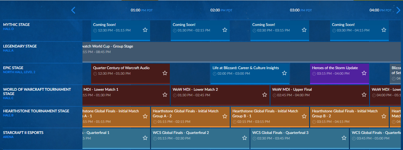 Blizzcon Schedule Hints at Big Things to Come