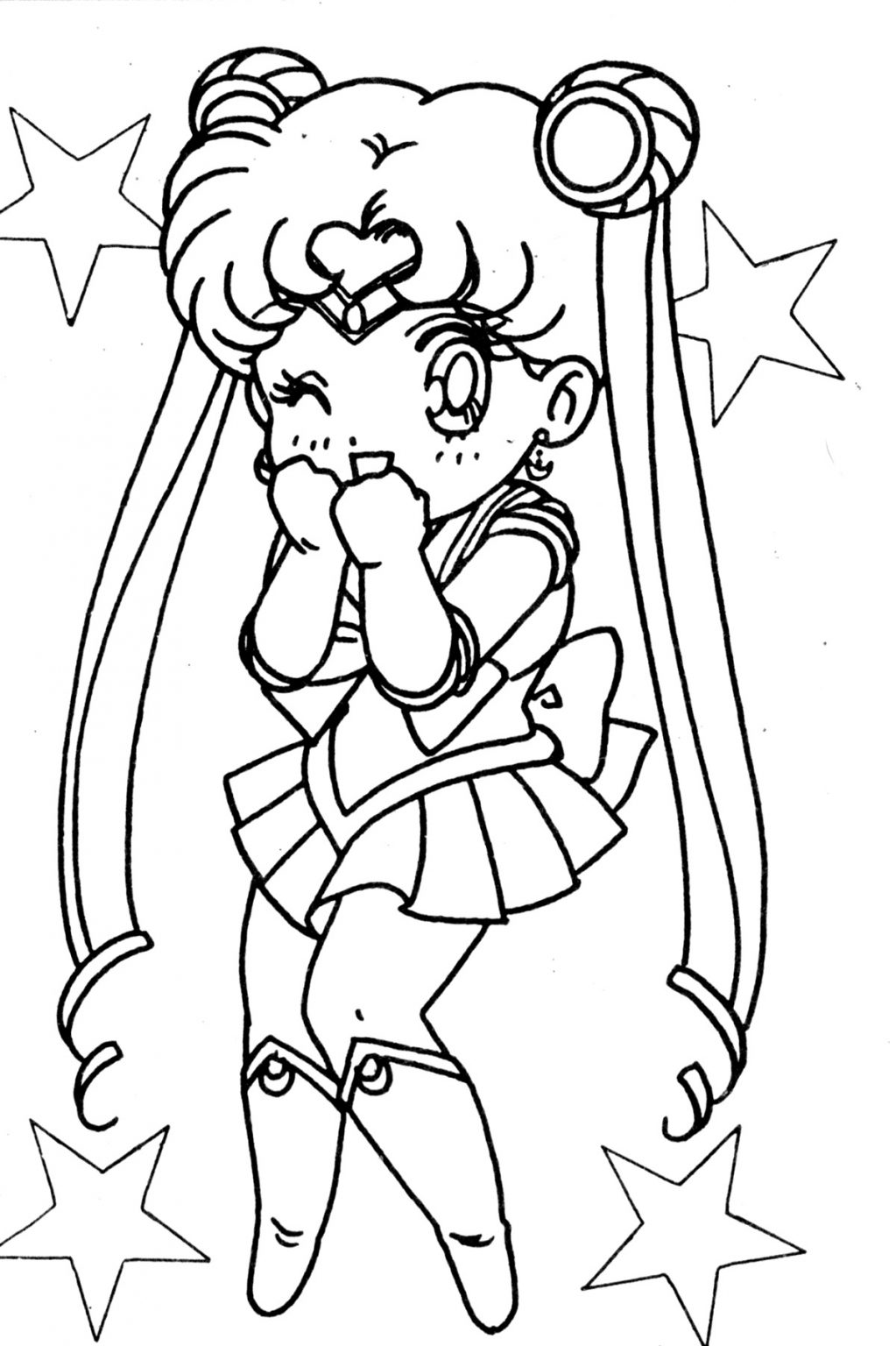 Sailor Moon Coloring Book Xeelha Sailor Moon Coloring Pages Moon