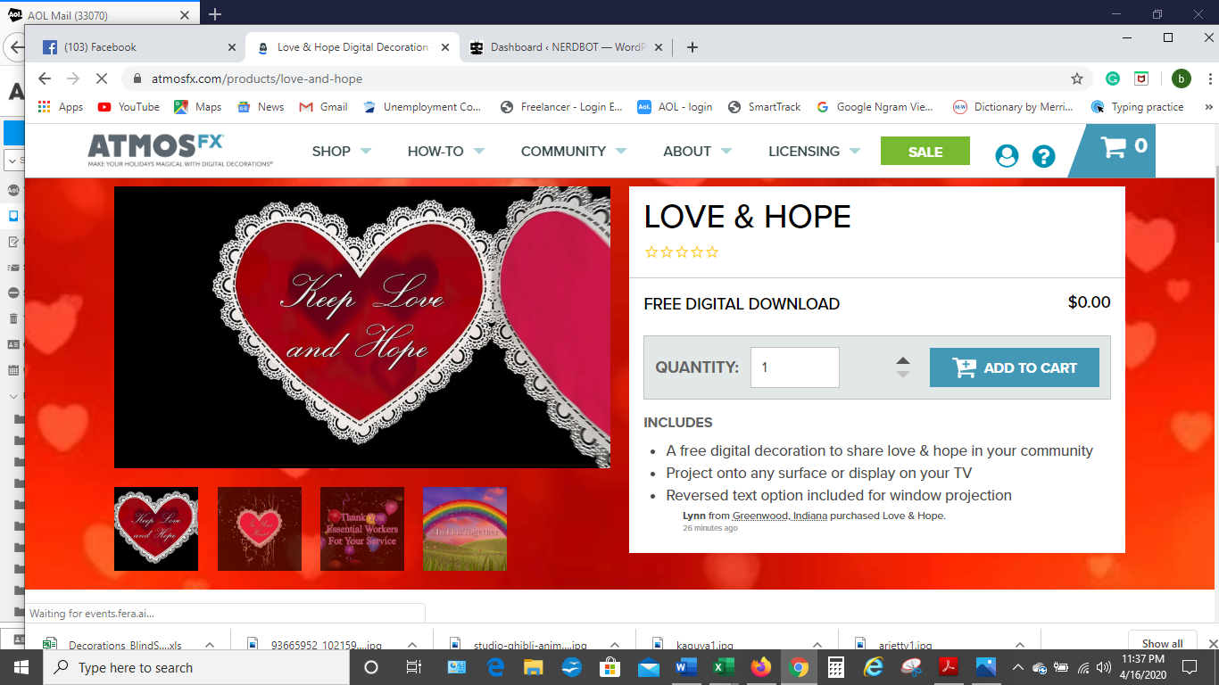 Project Love & Hope Into Your Community With Free AtmosFX Download