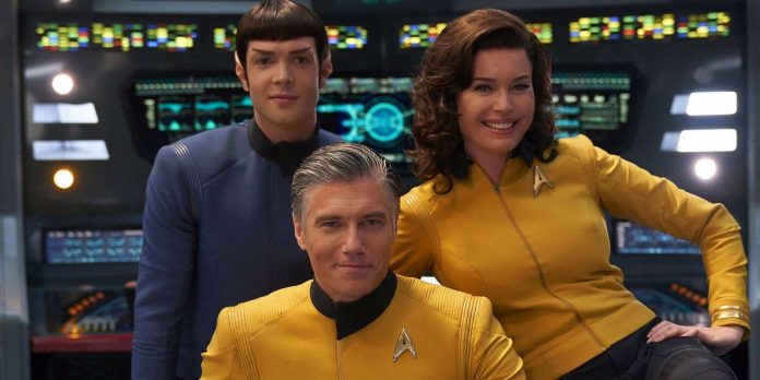 "Star Trek: Strange New Worlds": Captain Pike, Number One, and Spock ...