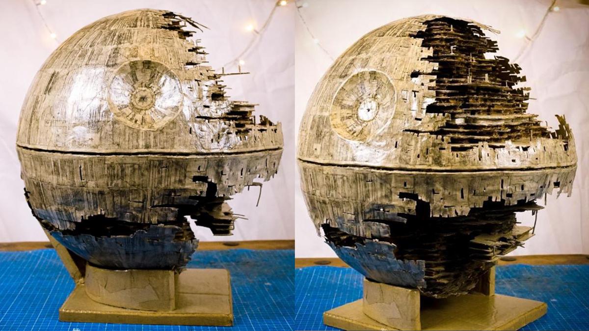 How to Make Your Own Death Star Out of Cardboard!
