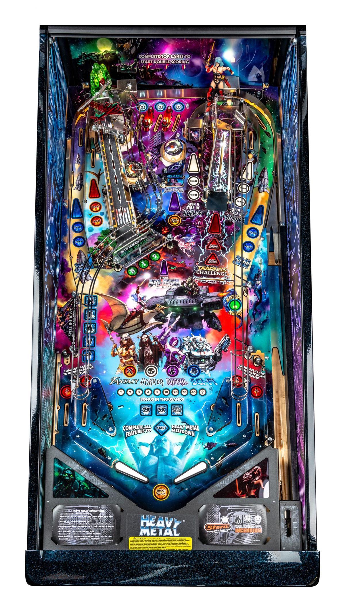 HEAVY METAL Celebrates 300th Issue With New Pinball Machine!