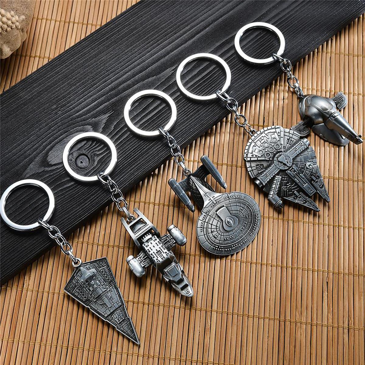 Novelty Sci-Fi Spaceship Keyrings Great for the Classy Nerd