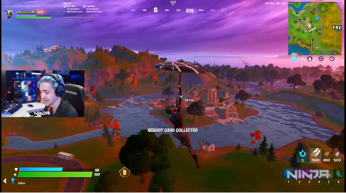 Ninja Returns to Twitch for First Time in a Year, Streams Fortnite
