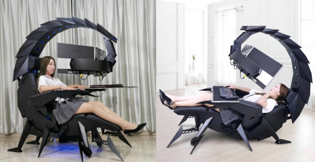 This Adjustable Scorpion Chair is the Perfect Workspace