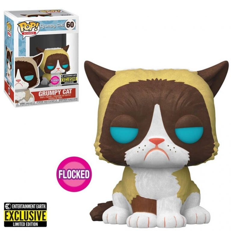 Grumpy Cat Lives on With This Flocked Funko Pop Vinyl!