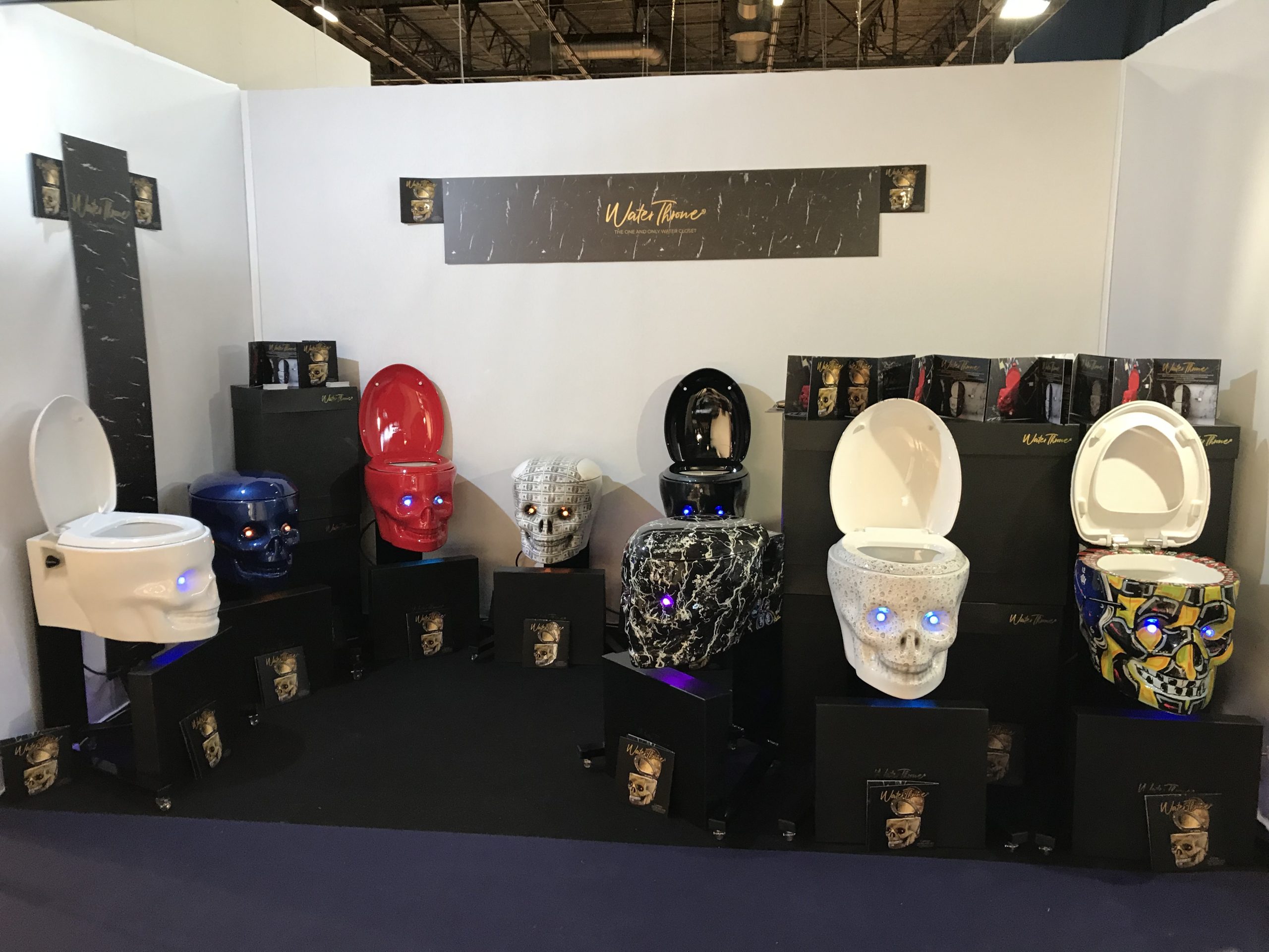 These Light Up Skull Toilets Are Voice Activated And Sell For Over $10K