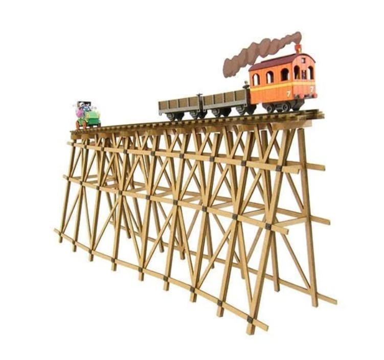 Construct Your Own DIY Papercraft of the "Castle in the Sky" Train Scene