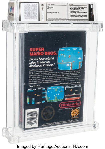 Sealed Super Mario Bros Cartridge Sells For 660 000