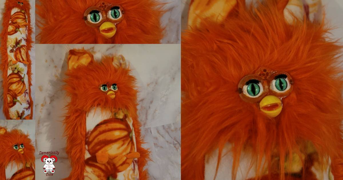 3ft Orange Pumpkin Furby is the Creepiest Halloween Décor Ever