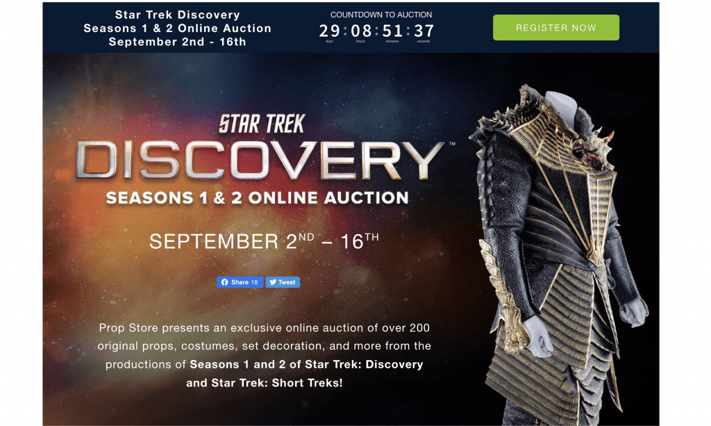 "Star Trek: Discovery" Seasons 1-3 Auction Coming from Prop Store!