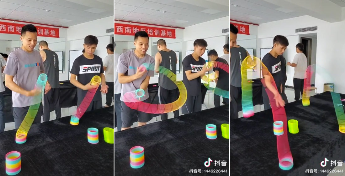 Watch: Amazingly Cool Synchronized Slinky Routine