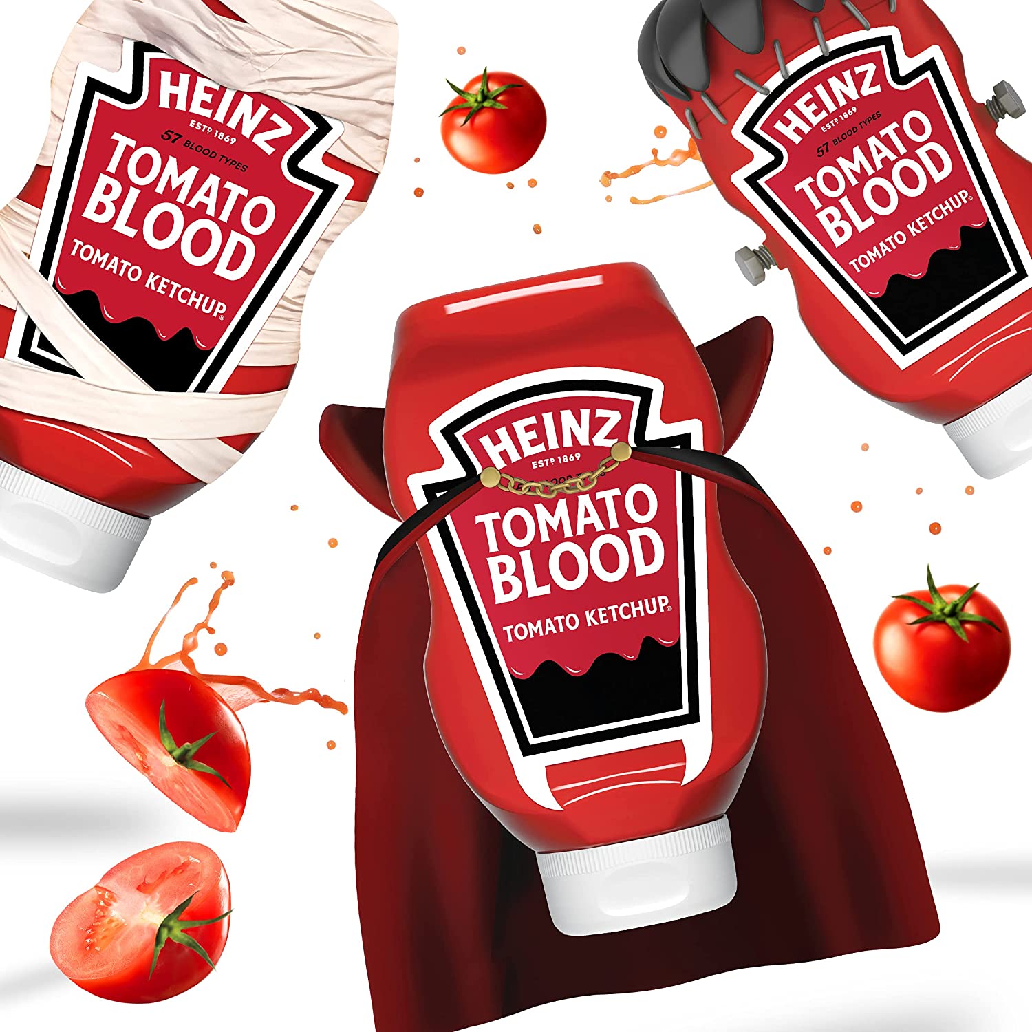 Heinz Releases Limited Edition Tomato Blood Monster Packaging