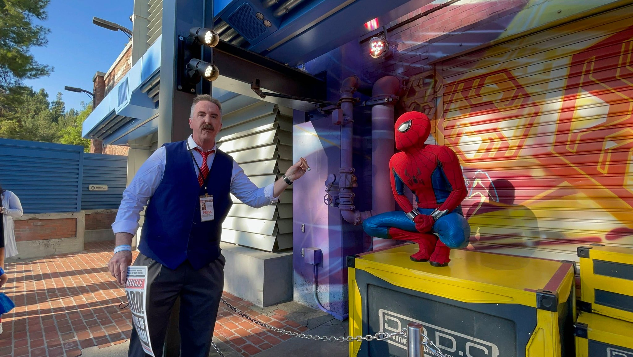J. Jonah Jameson Confront Spider-Man At Disneyland!