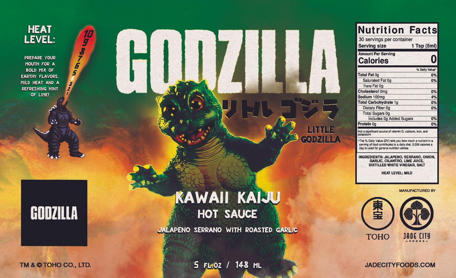 Official Godzilla Hot Sauce and Coffee Now Available