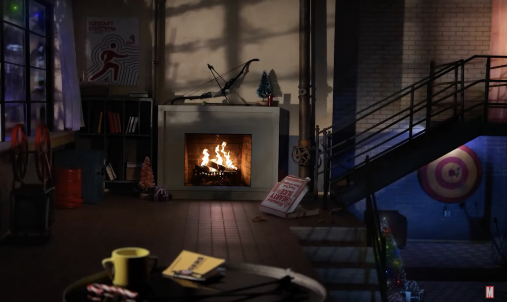 "Hawkeye" Themed Yule Log Arrives from Marvel, Fonco Studios