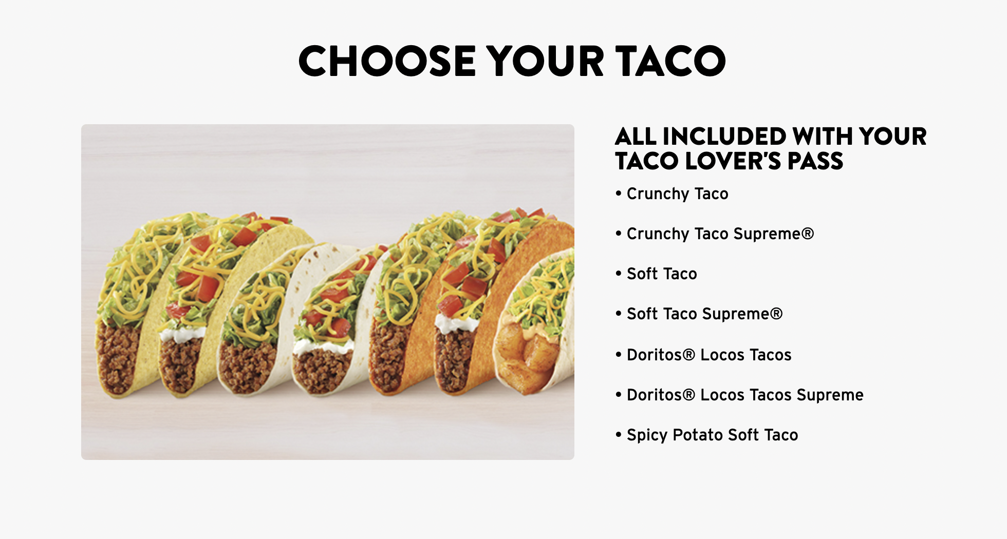 Subscribe to Taco Bell, Get Free Taco Every Day for 30 Days