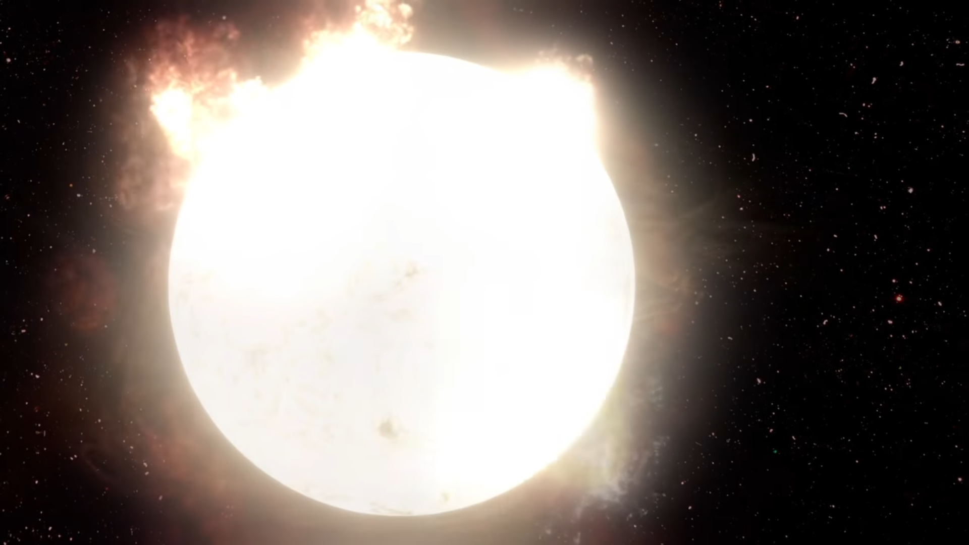 Dying Star's Final Moments Before Going Supernova Created by Team