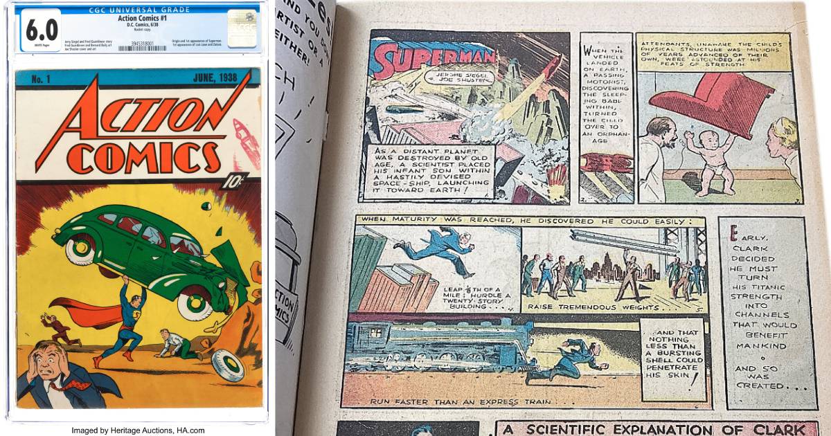 New Record Set for Action Comics #1, $3.18 Million at Auction
