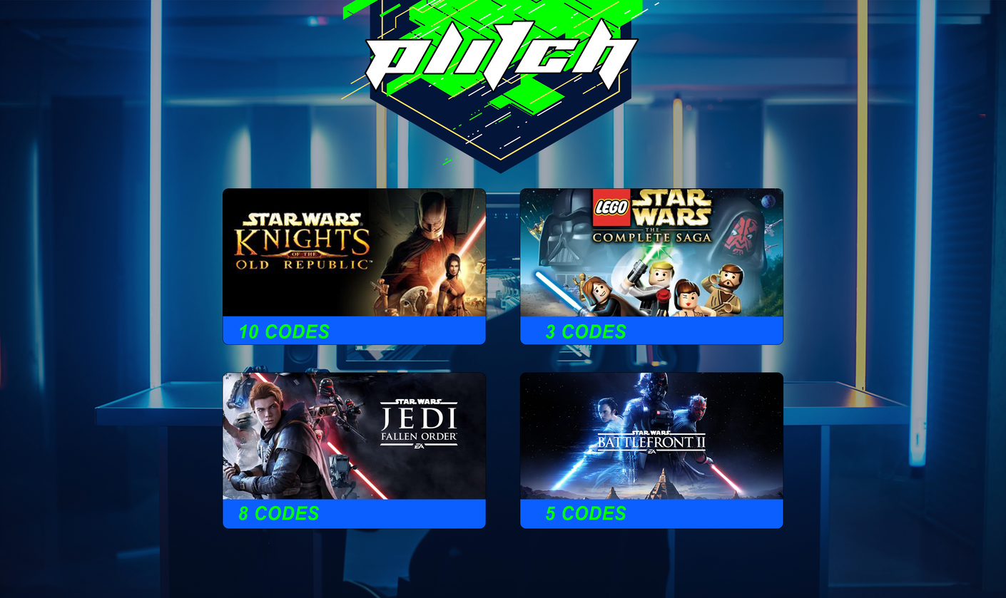 PLITCH Offers In-Game Codes for Popular "Star Wars" Titles