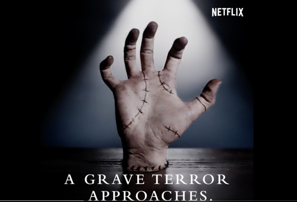 Netflix Teases Upcoming "Wednesday" Series with Thing!