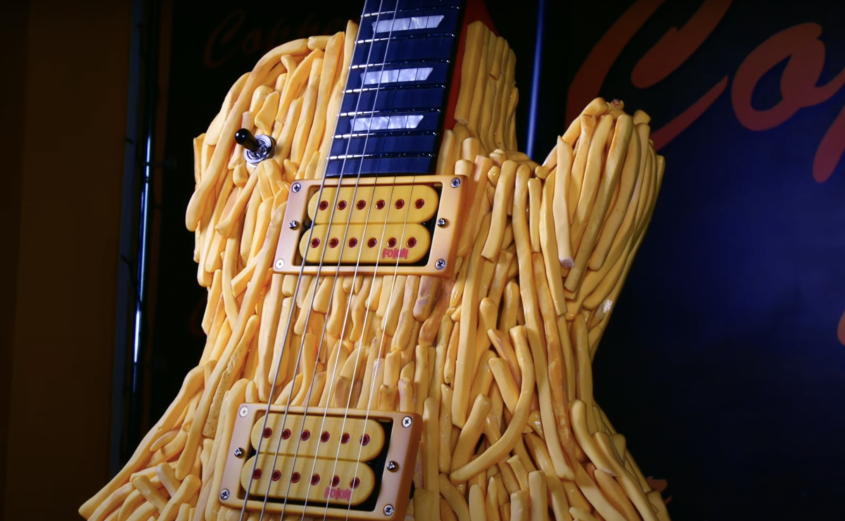 Delicious: Electric Guitar Made from McDonald's French Fries