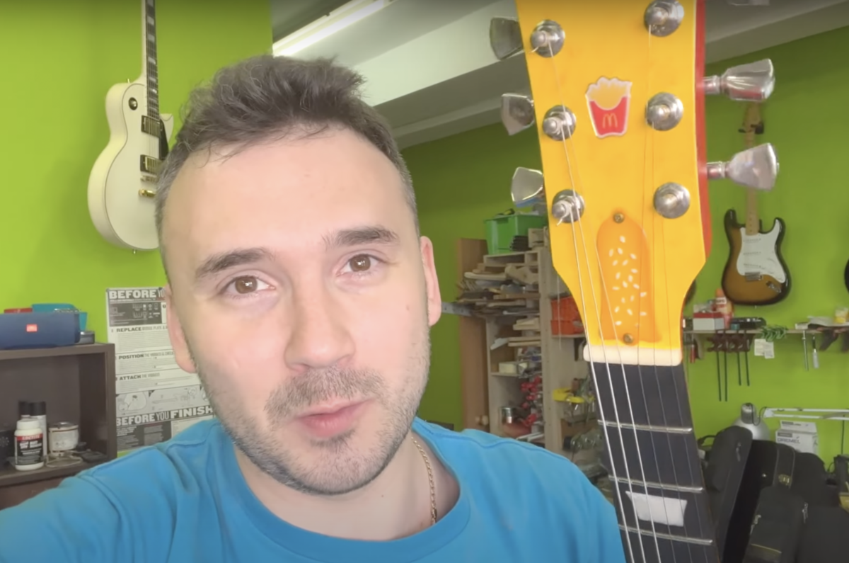 Delicious: Electric Guitar Made from McDonald's French Fries