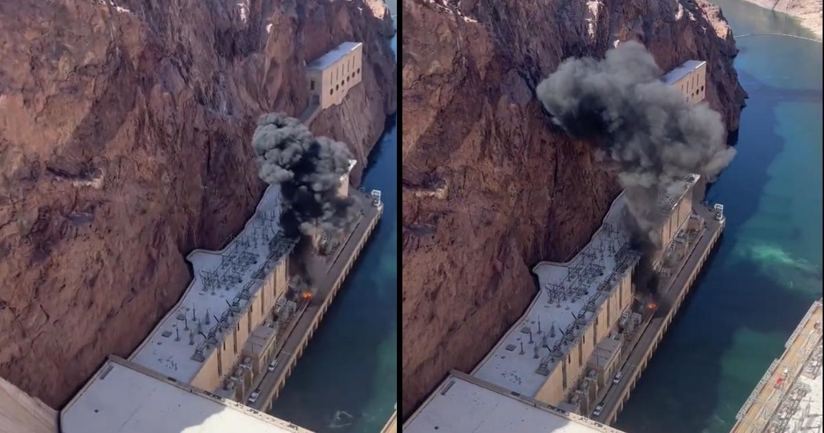 Transformer Explodes at Hoover Dam, Large Fire Erupts [Video]