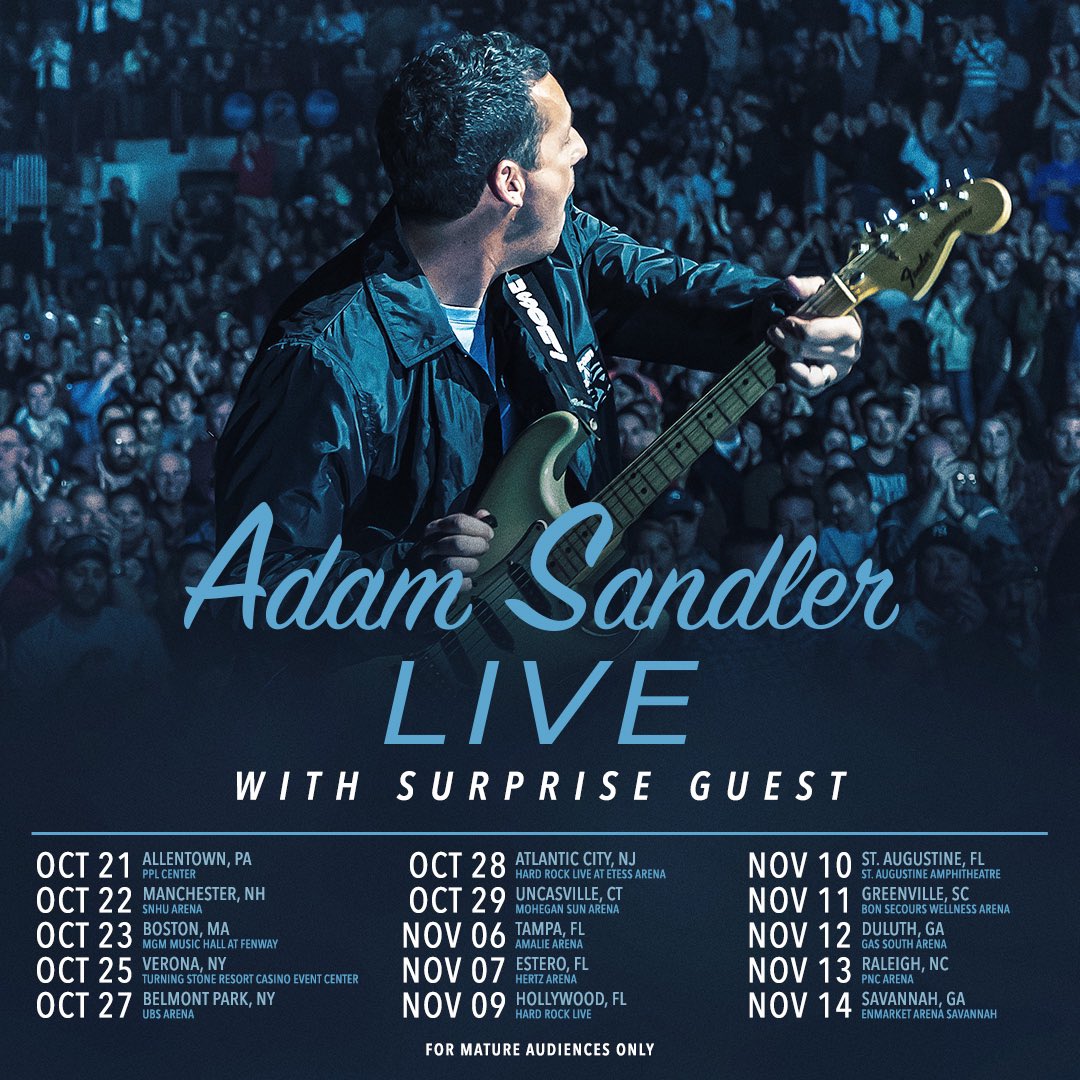 Adam Sandler Hits the Road with Stand up Tour