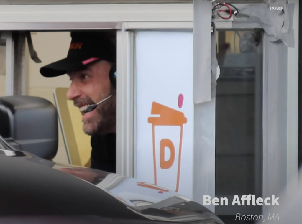 Ben Affleck, JLO Seen Working at Dunkin' Donuts Drive-Thru