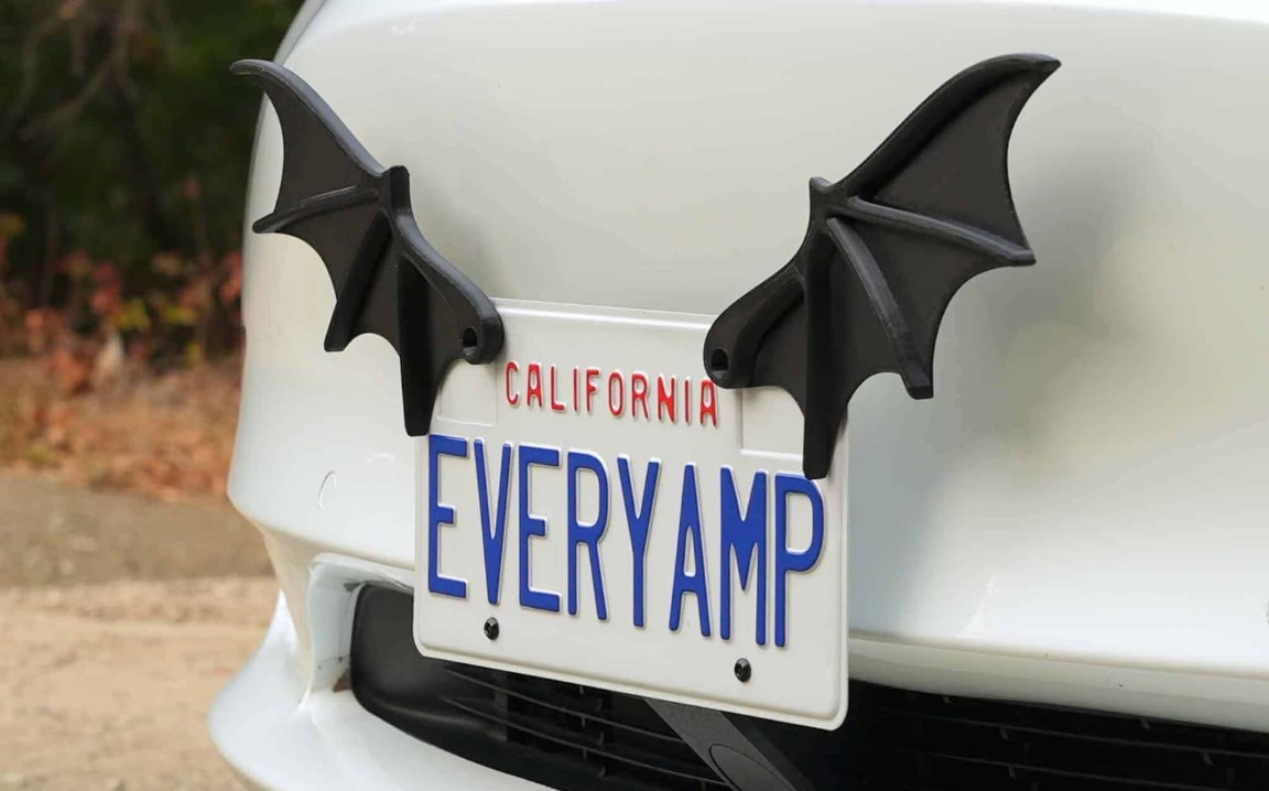 Spooky Season Must Haves: License Plate Bat Wings!