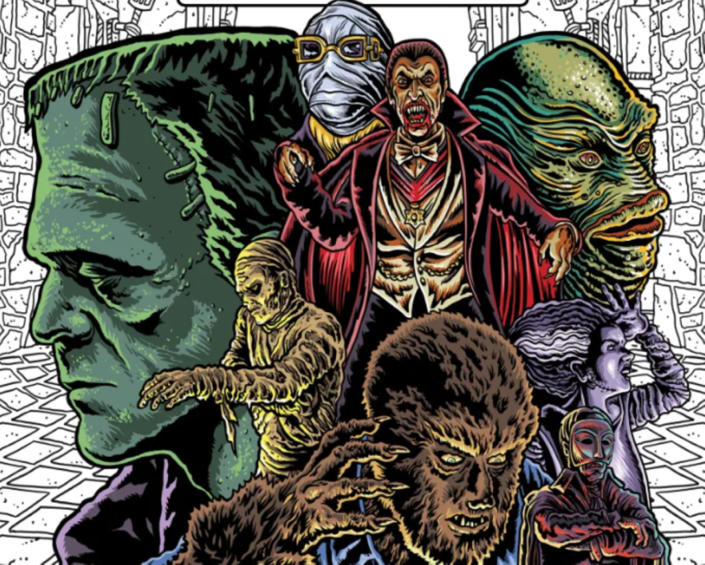 Alan Robert Illustrates Official "Universal Monsters" Coloring Book