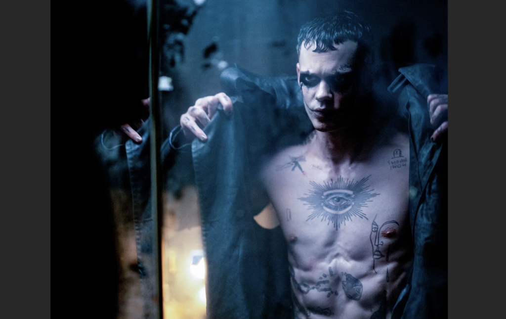 Bill Skarsgård "The Crow" Looks like Jared Leto Joker