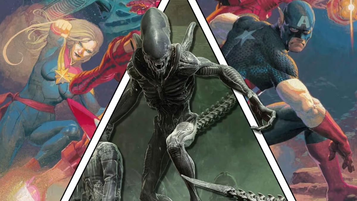 Xenomorphs Take on Superheros in "Aliens vs. Avengers"
