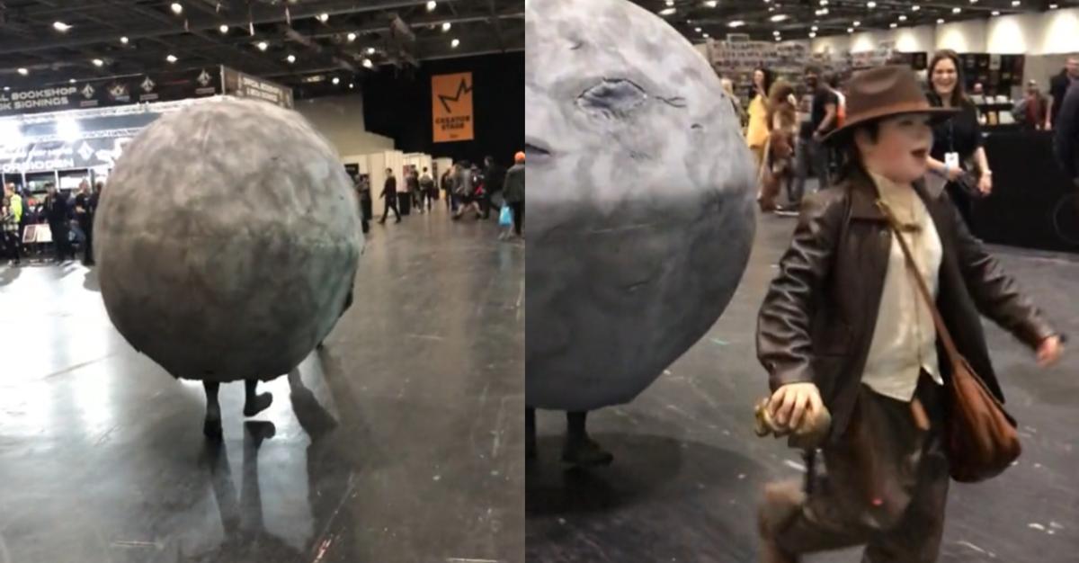 Check Out Incredible Indiana Jones Boulder Chase Cosplay