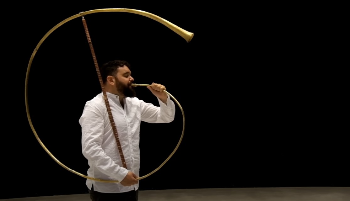 Listen: Replica Funeral Horn from Ruins of Pompeii