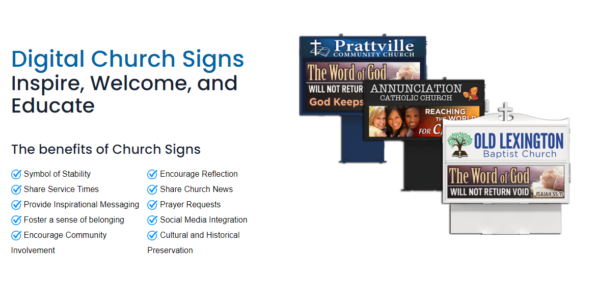 Brightening Worship with Digital Church Signs