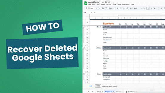 How to Recover Deleted Google Sheets, Even Permanently Deleted After 30 ...