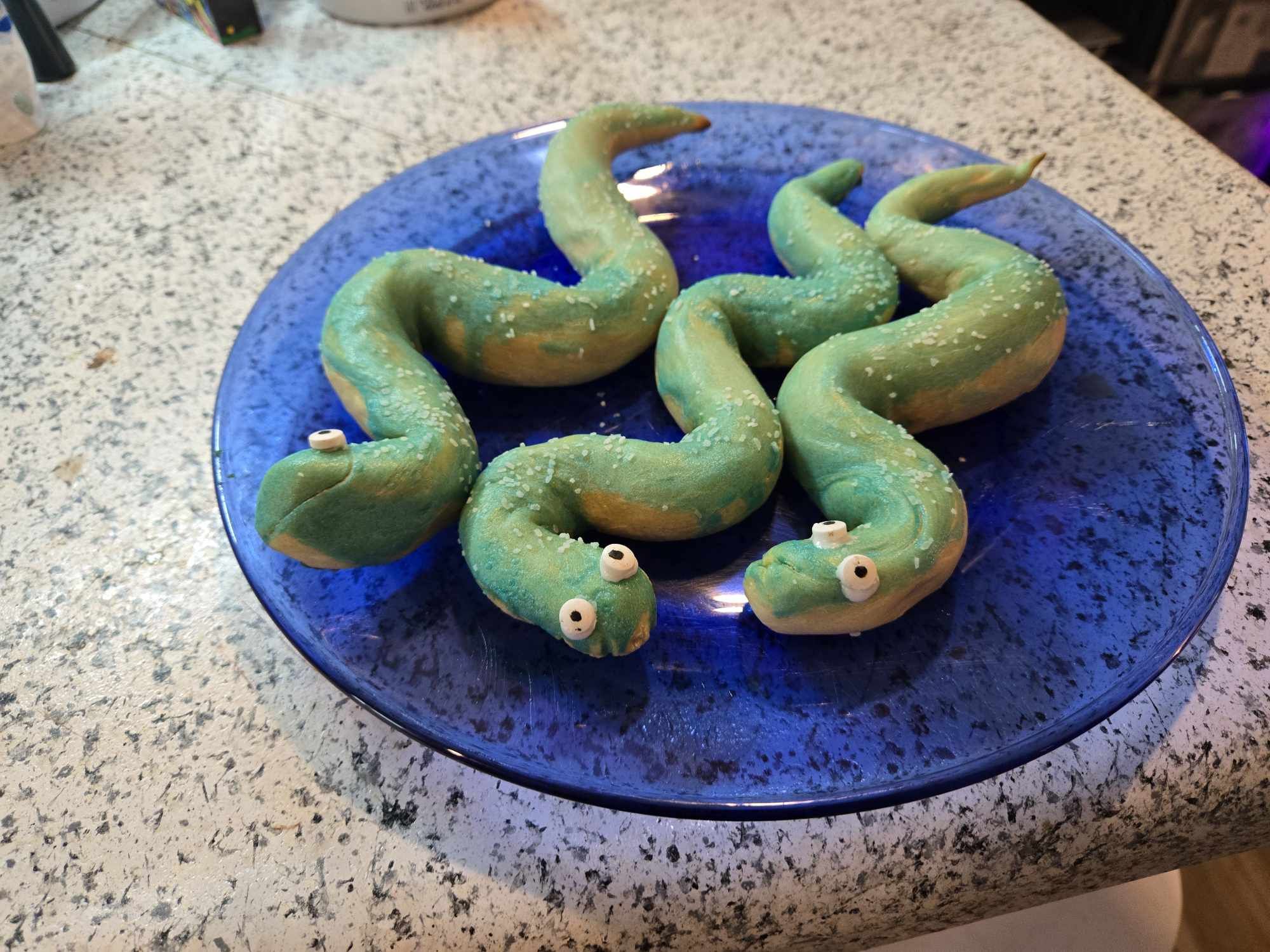 Make a Garden of Eden Snake Pretzels for Easter