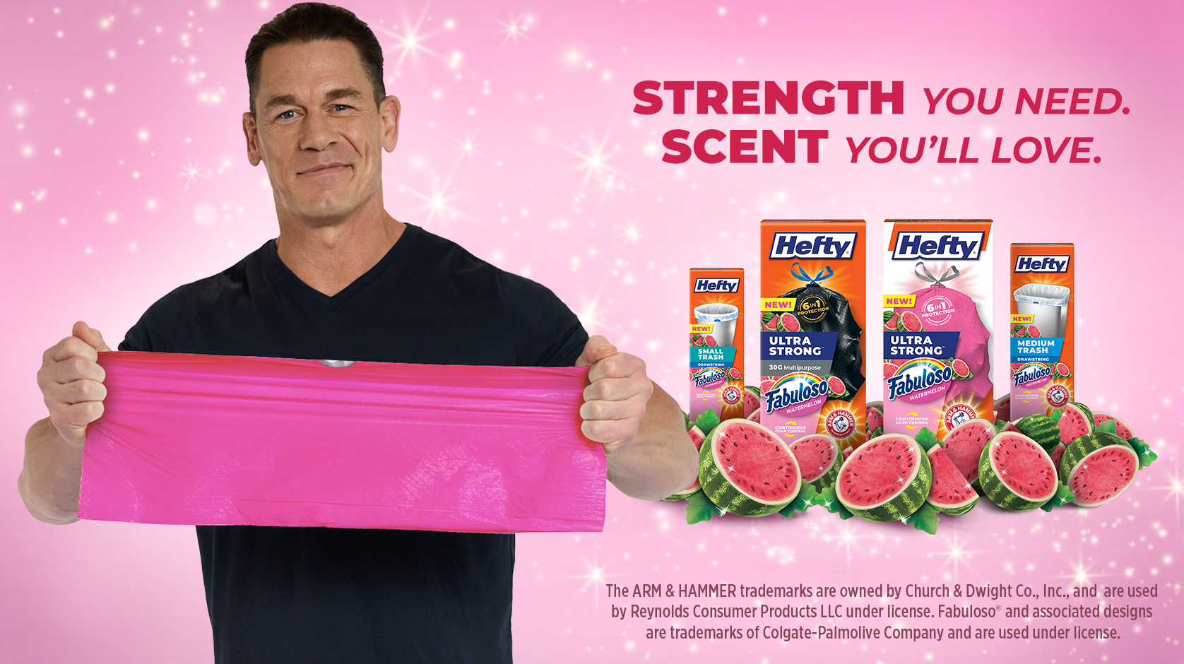 JOHN CENA Promotes Hefty's Watermelon Scented Trash Bags -A Big Hit for ...