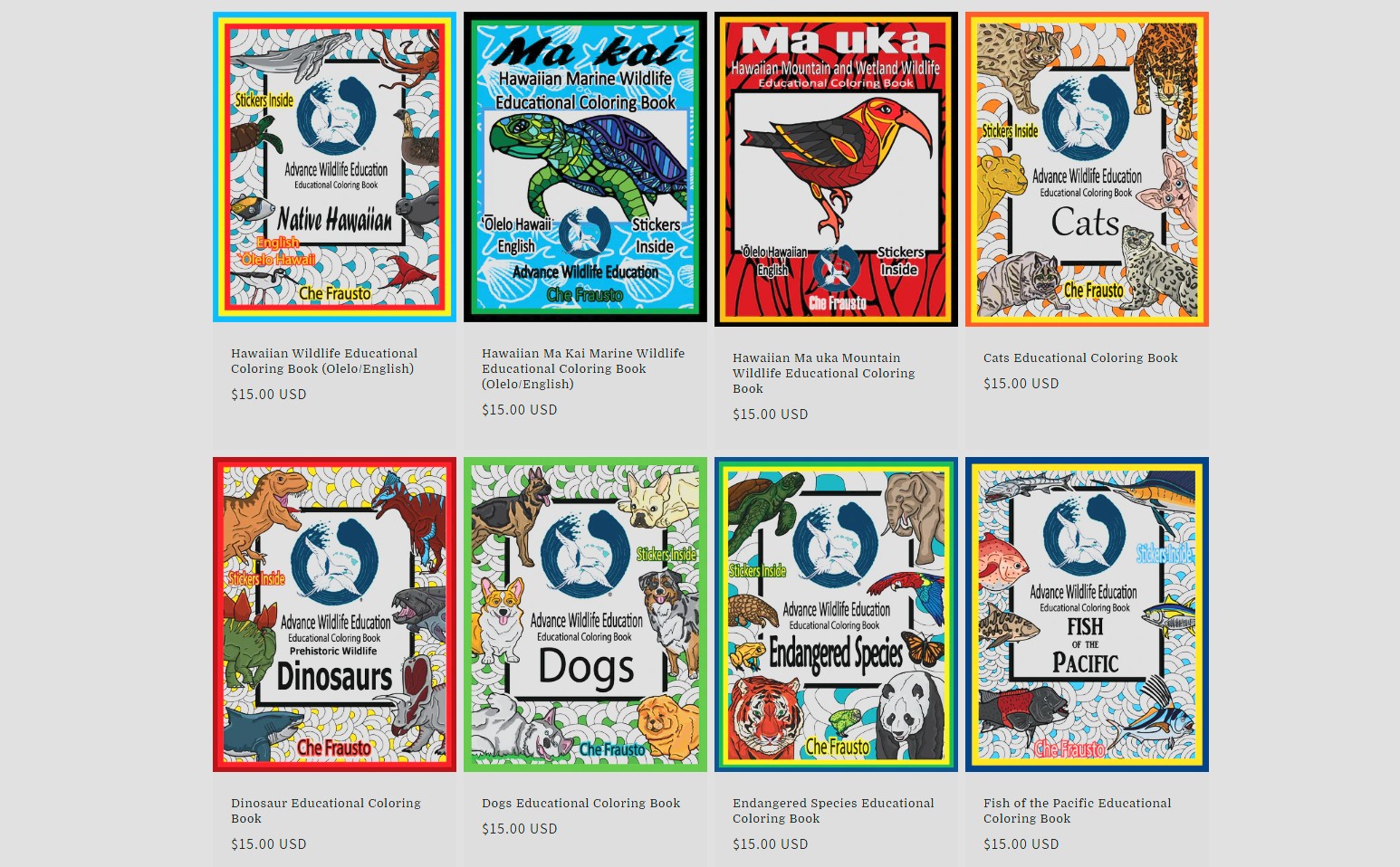 Color and Learn: Wild Animals of the World, Hand-Illustrated