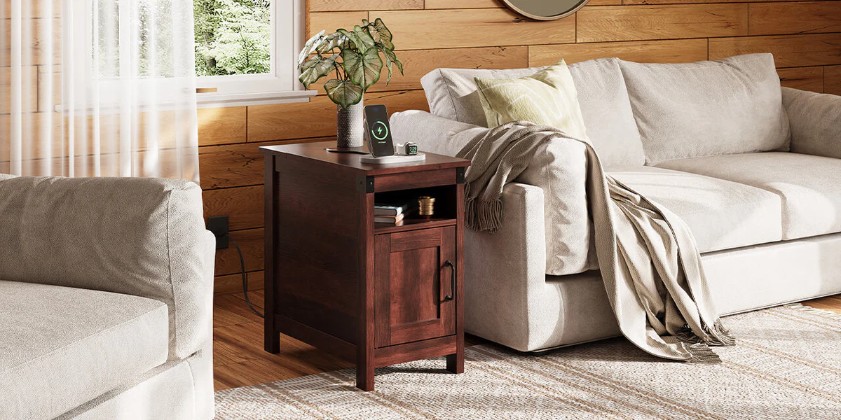 Why a Side Table With Charging Station Belongs in Every Home