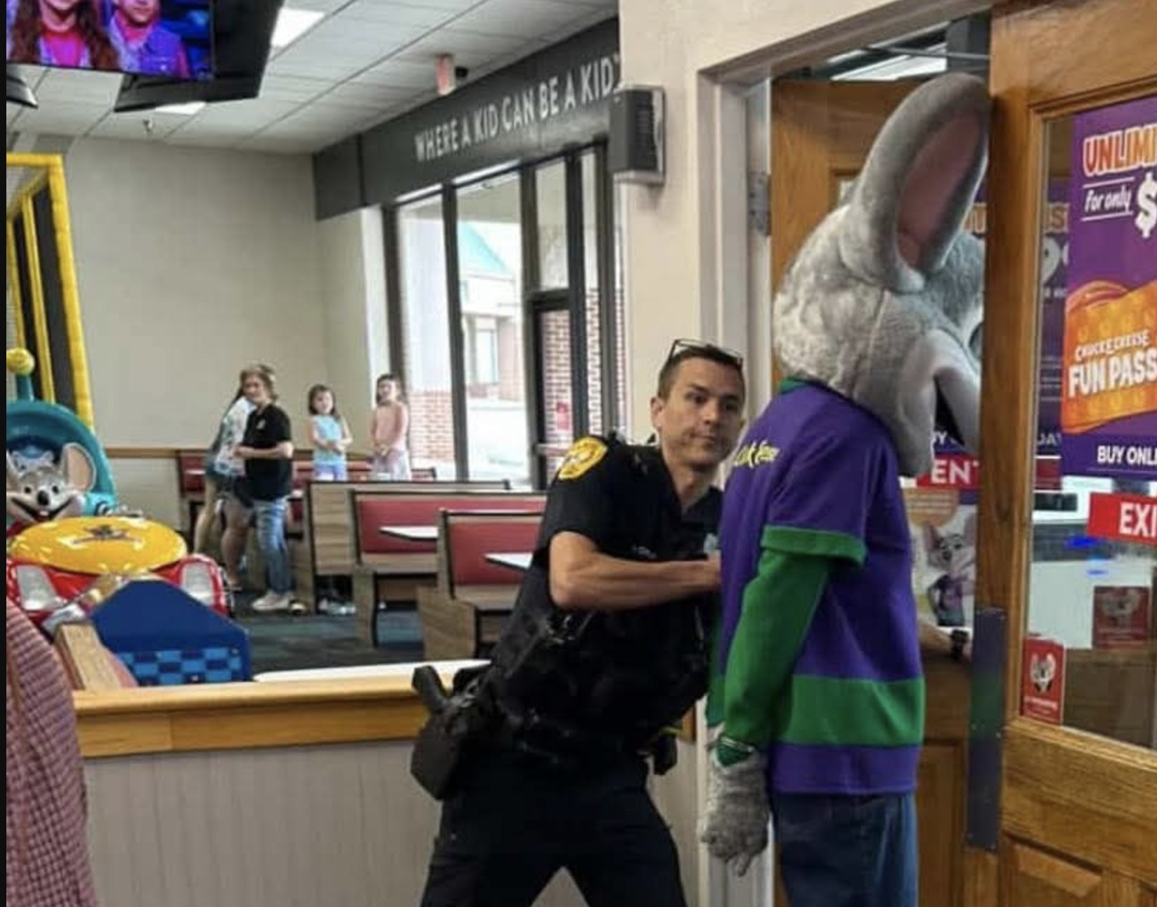 Florida Man in Chuck E. Cheese Costume Arrested