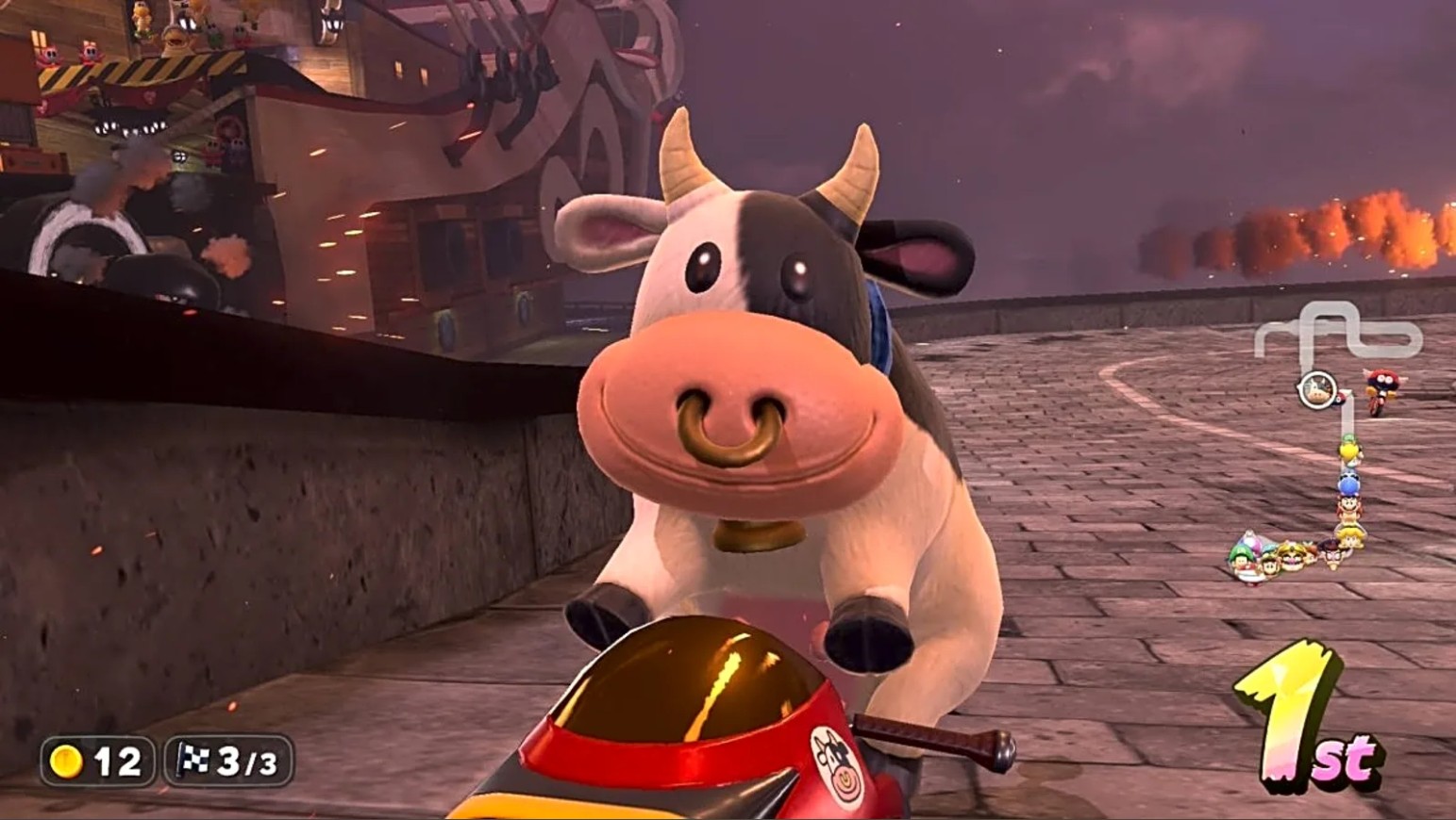 PETA Beefs With Nintendo Over "Mario Kart World" Cow