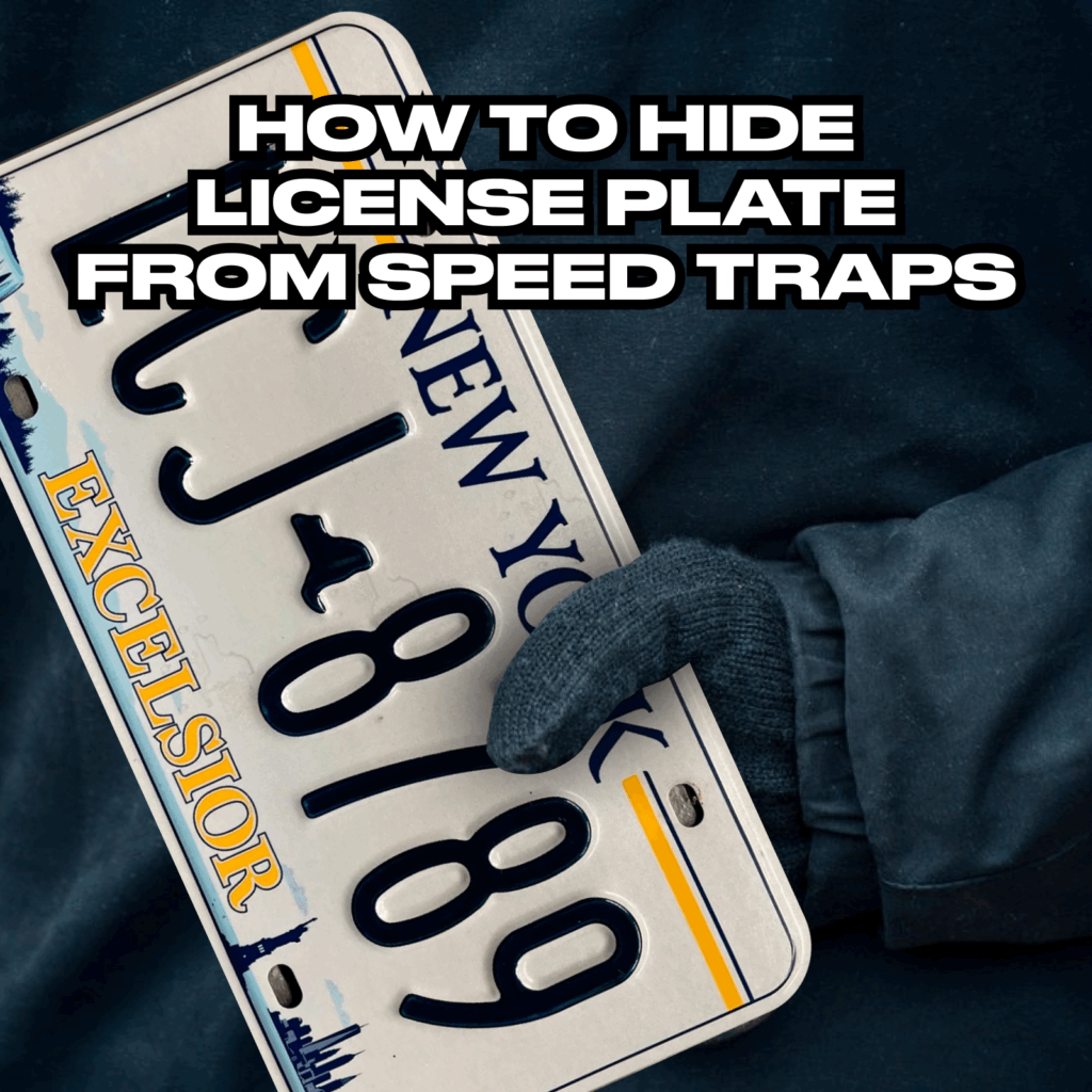 How to hide license plate from speed traps legally