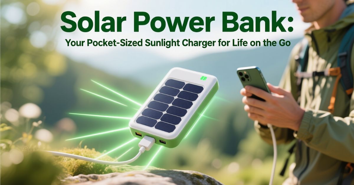 Solar Power Bank: Your Pocket-Sized Sunlight Charger for Life on the Go