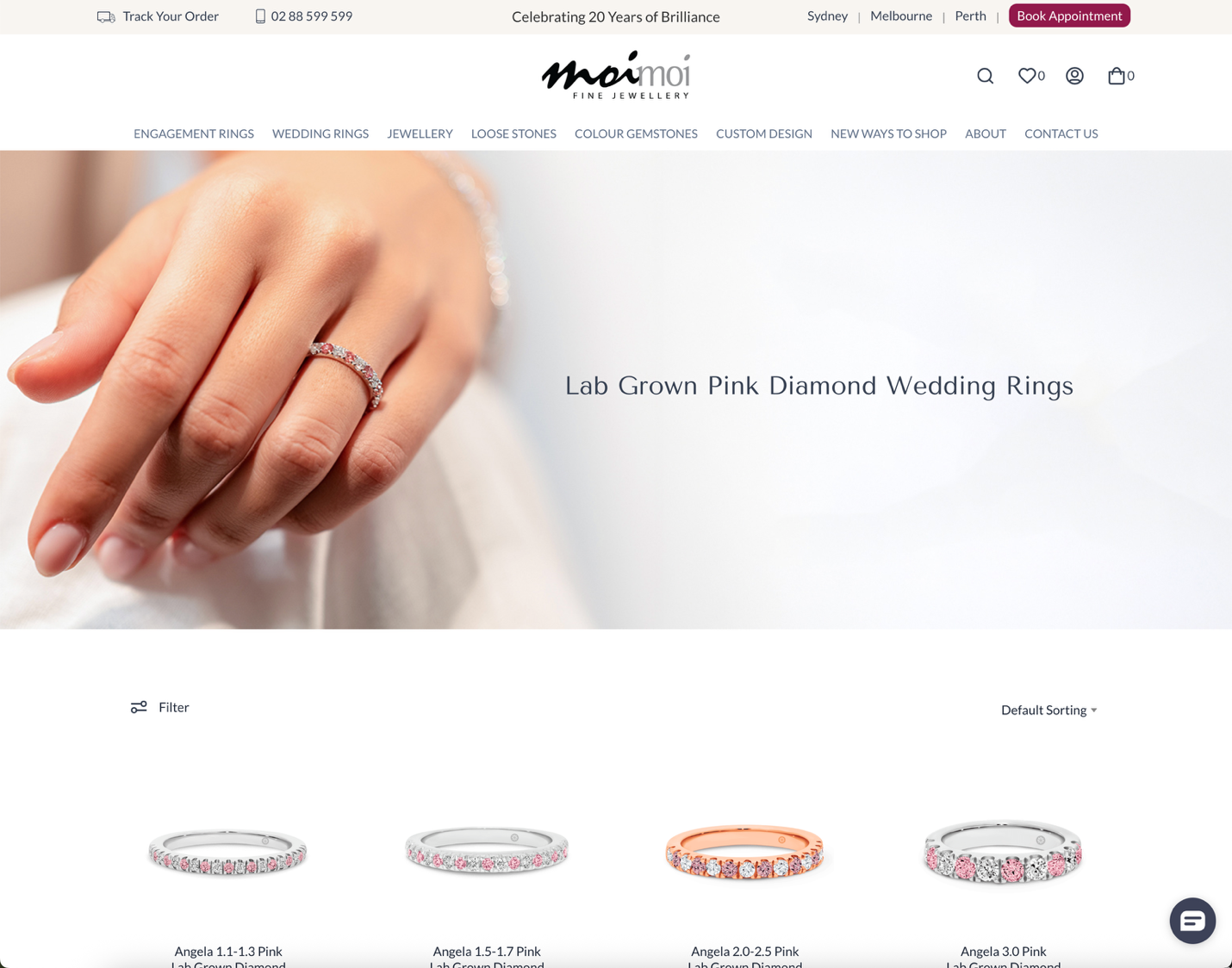 Lab Grown Pink Diamond Rings by Moi Moi: Romantic Luxury Redefined