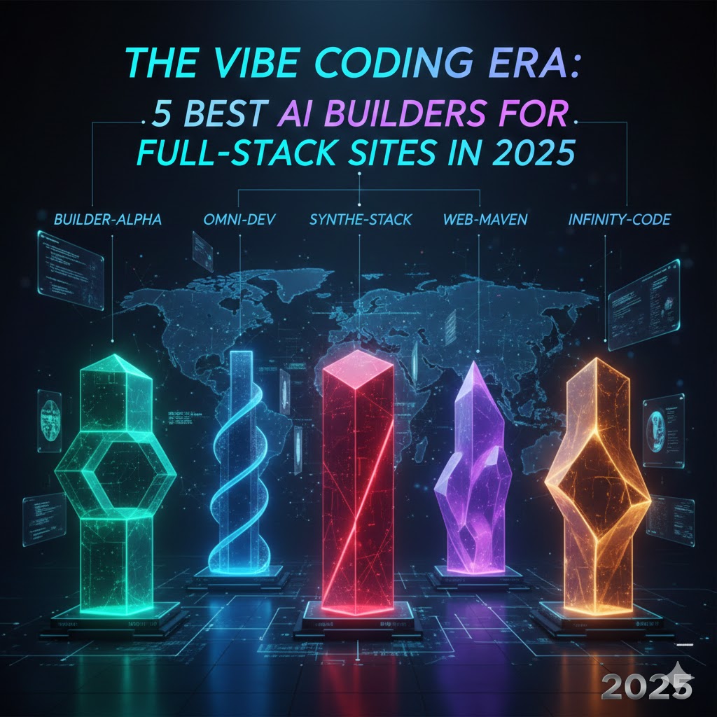 The Vibe Coding Era: 5 Best AI Builders for Full-Stack Sites in 2025