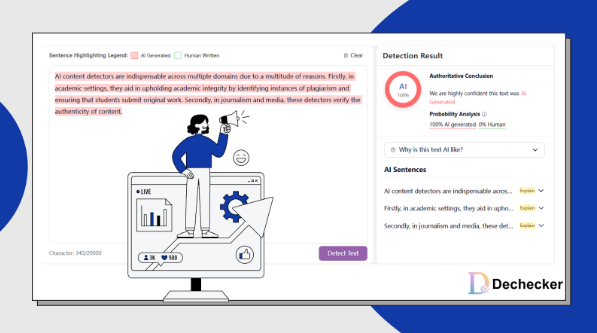 Dechecker: Using an AI Checker to Ensure Content Integrity for ...