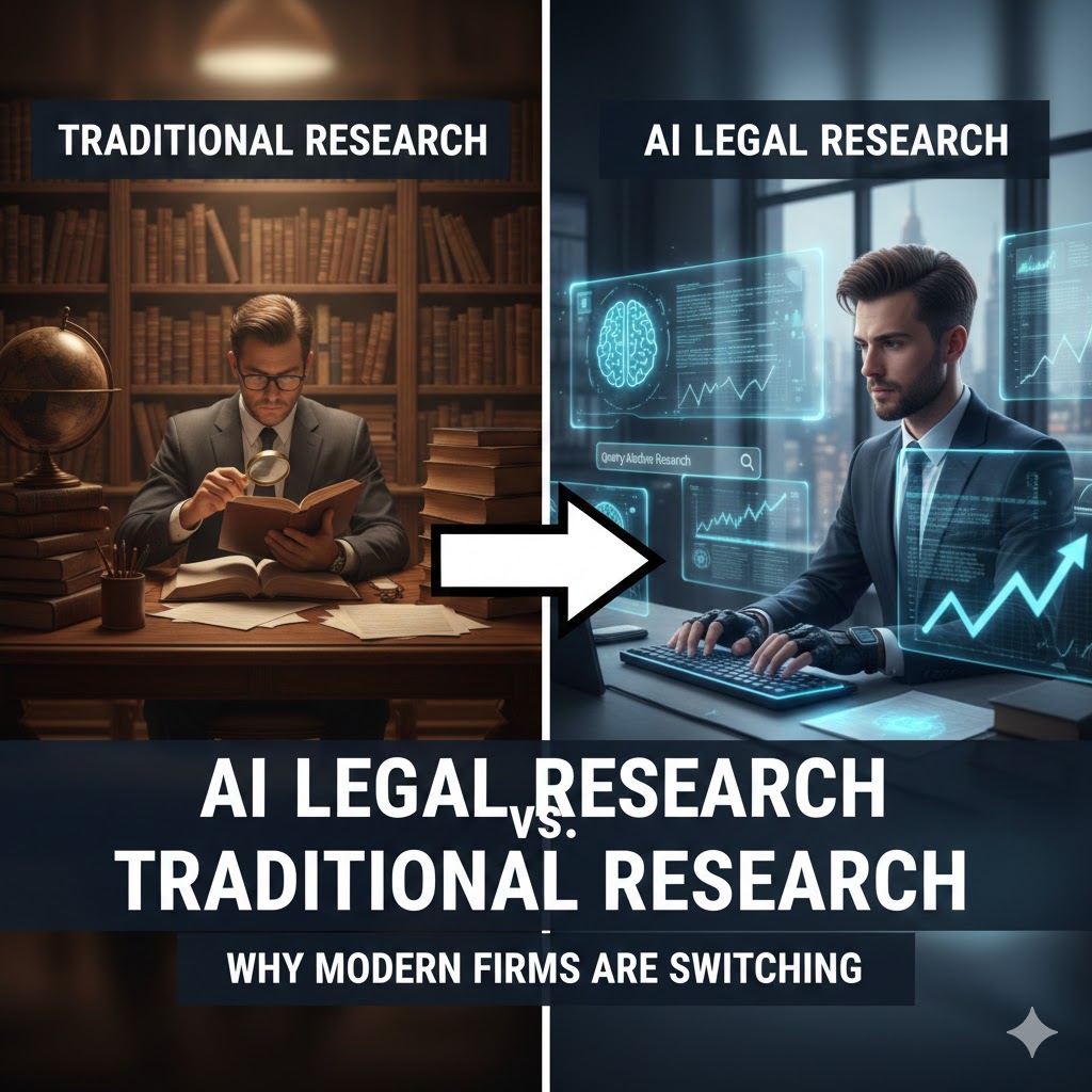 AI Legal Research vs. Traditional Research: Why Modern Firms